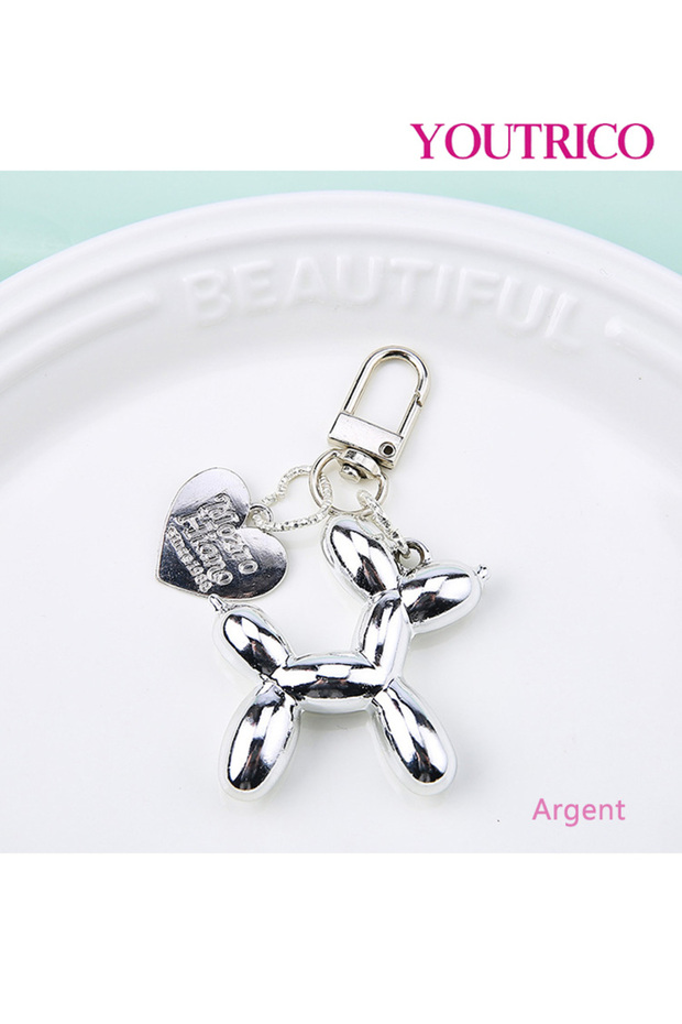 Youtrico 3pcs Balloon Dog Key Chains, Creative Pendant in Puppy Shape ...