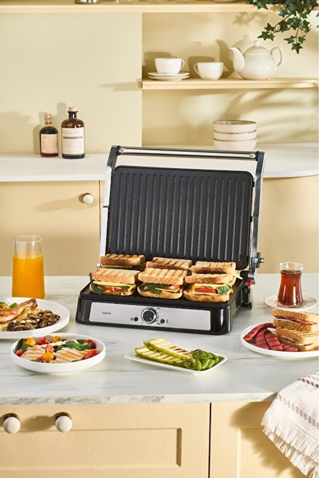 Karaca İnox Toastmate Grill 2000W Izgara ve Tost Makinesi 6 Dilim ...