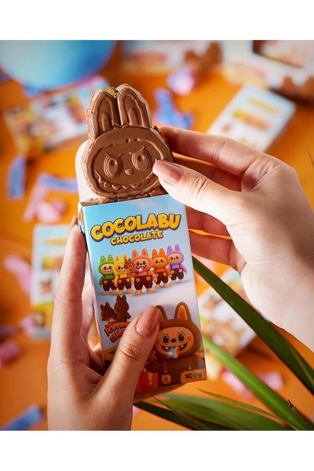Artu CocoLabu Labubu Çikolata | 100G Çilek Aromalı Patlayan Şekerli ...