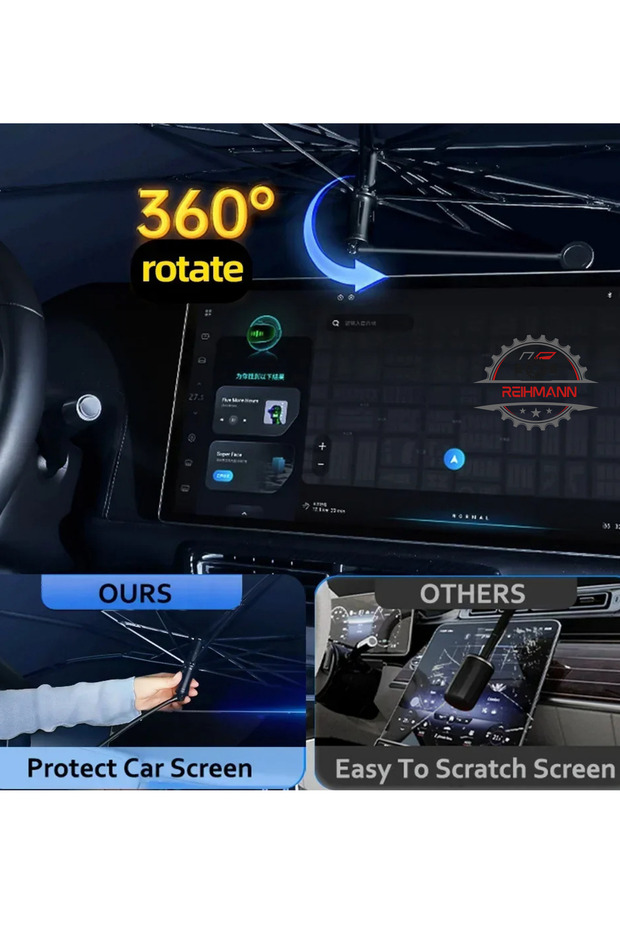 REIHMANN Citroen C4 2020-2021-2022-2023-2024-2025 Car Sun Visor ...