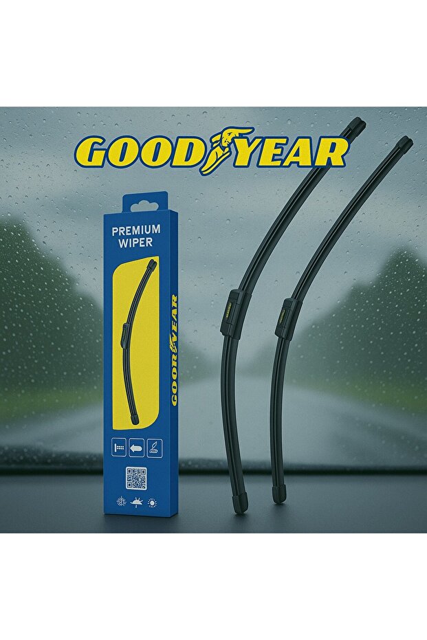 Goodyear CHEVROLET Aveo Sedan KL1T-T300 2011-2017 Silecek Süpürgesi Ön Muz Tipi 650mm+380mm ...