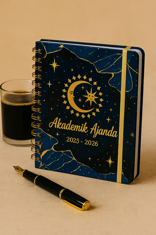 Andofis Agenda academică Motivational A5 cu copertă rigidă cu spirală ...