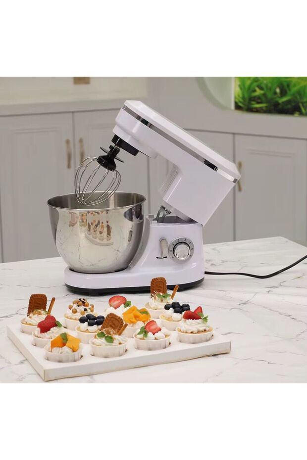 hoffmans Mixer cu Bol Profesional Eficient - 1200W, 8L, 6 Trepte ...