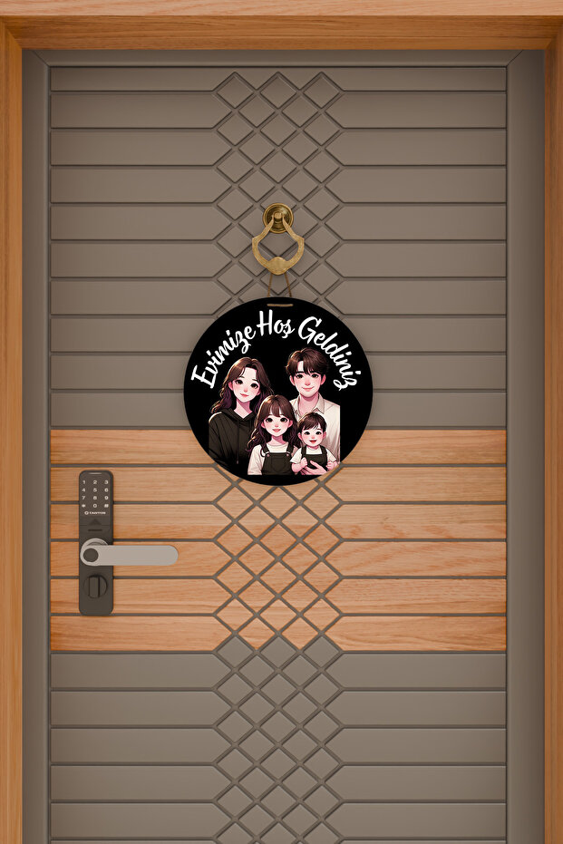 Dormot Σύγχρονη ψηφιακή εκτύπωση οικογενειακής διακόσμησης πόρτας με ...