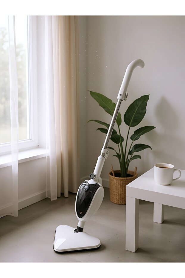 woodhub Buharlı Temizlik Makinesi, Çok Fonksiyonlu, Paspas, Beyaz ...