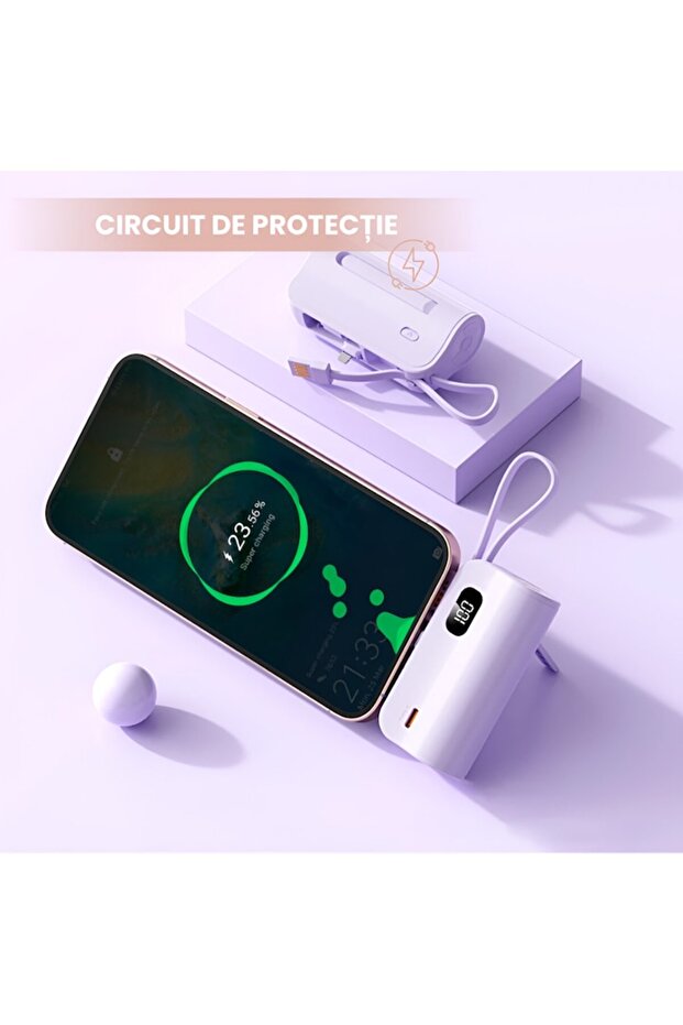 Full Abundance Powerbank Portabil Universal cu 3 mufe USB-C, USB-A si Lightning, Model Nou ...