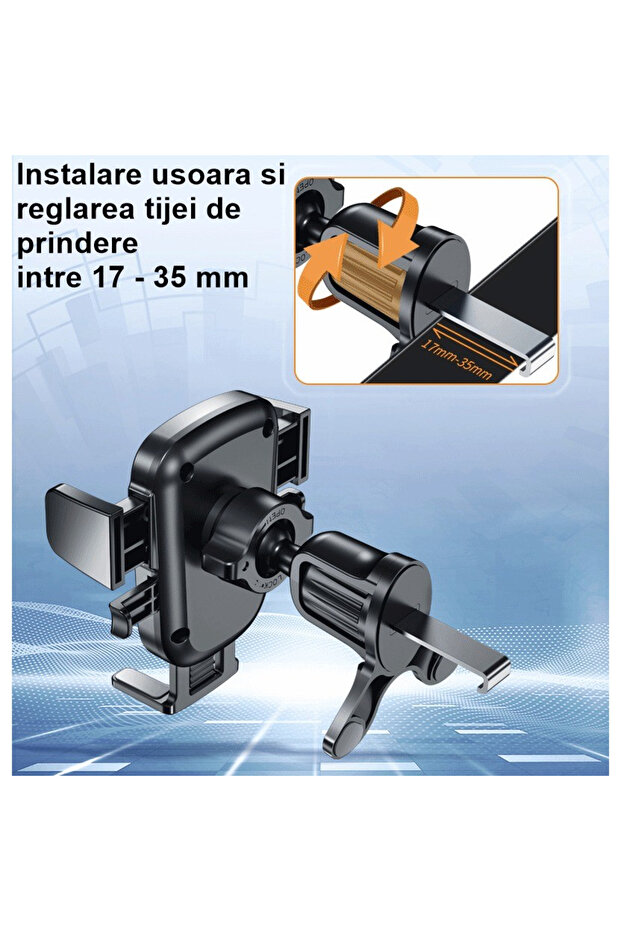 Toolsy Suport Auto Telefon Flippy, Prindere Grila Ventilatie, Tija ...
