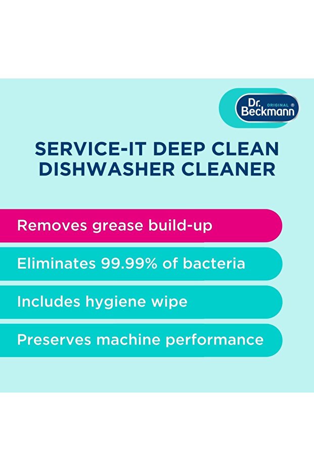 Generic Dr. Beckmann Dishwasher Hygiene Cleaner | Eliminates Odour And ...