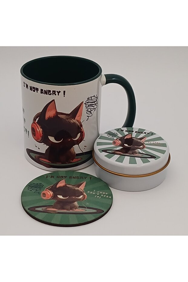 Gri Gift Box I'M NOT ANGRY/KIZGIN KEDİ DESENLİ HEDİYE SETİ - Fiyatı ...