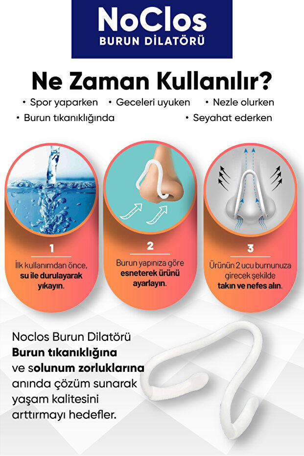 NOCLOS BURUN DİLATÖRÜ A+ 1'Lİ HORLAMA ÖNLEYİCİ - Fiyatı, Yorumları