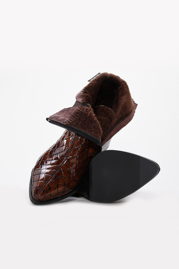 Fast Step Hakiki Deri Kadın Kalın Topuklu Bot 064SZA805 - Fiyatı, Yorumları