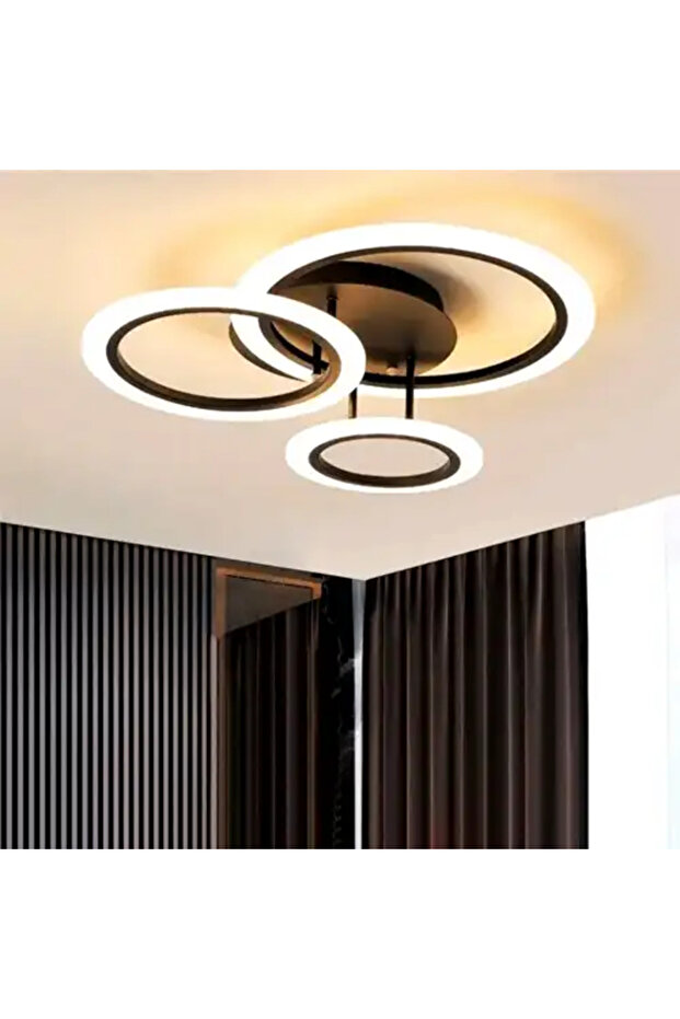 LED CONCEPT Smart LED chandelier with remote control and three types of ...