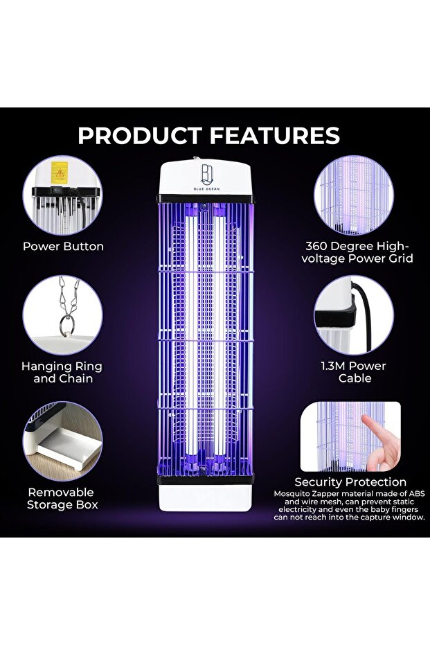 Blue Ocean 40W Mosquito Killer Lamp Fly And Mosquito Zapper And Insect ...