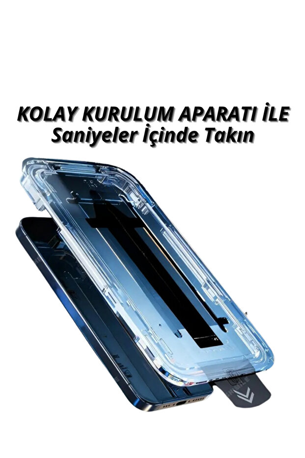 EVAX (MAGICBOX TAM) iPhone 17 Pro Max Uyumlu Kolay Kurulum Aparatlı 6D ...