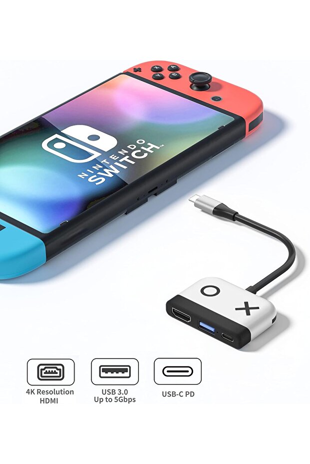 Other KSTKTY Portable Nintendo Switch Dock with HDMI, USB 3.0 and USB-C ...