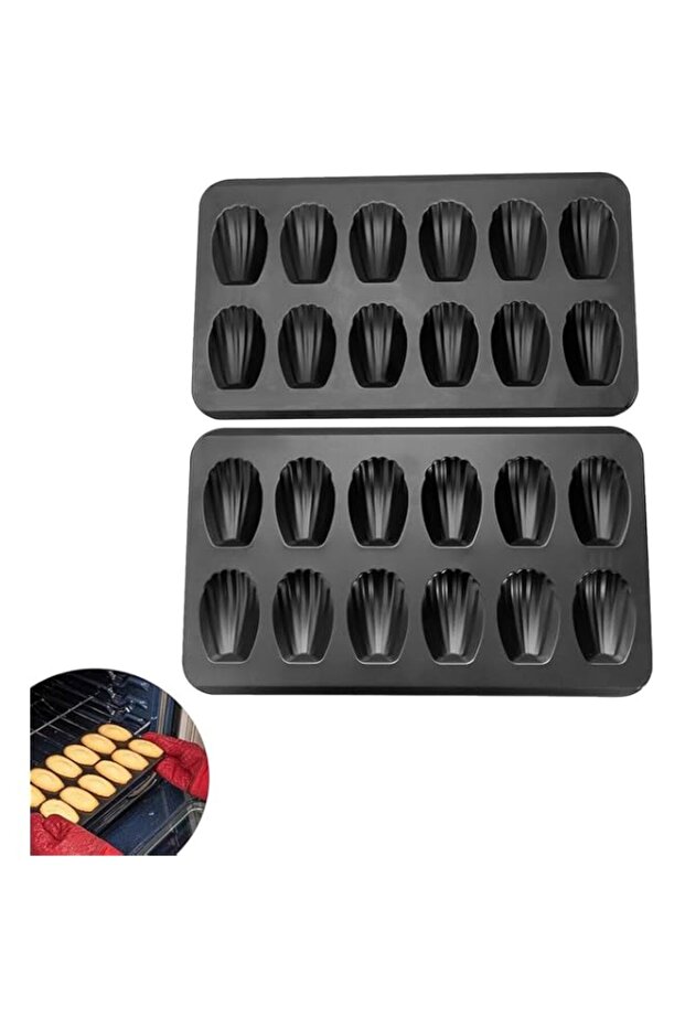 Generic Joyzzz Madeleine Molds, 2 PCS 12 Cavity Madeleine Pan with ...