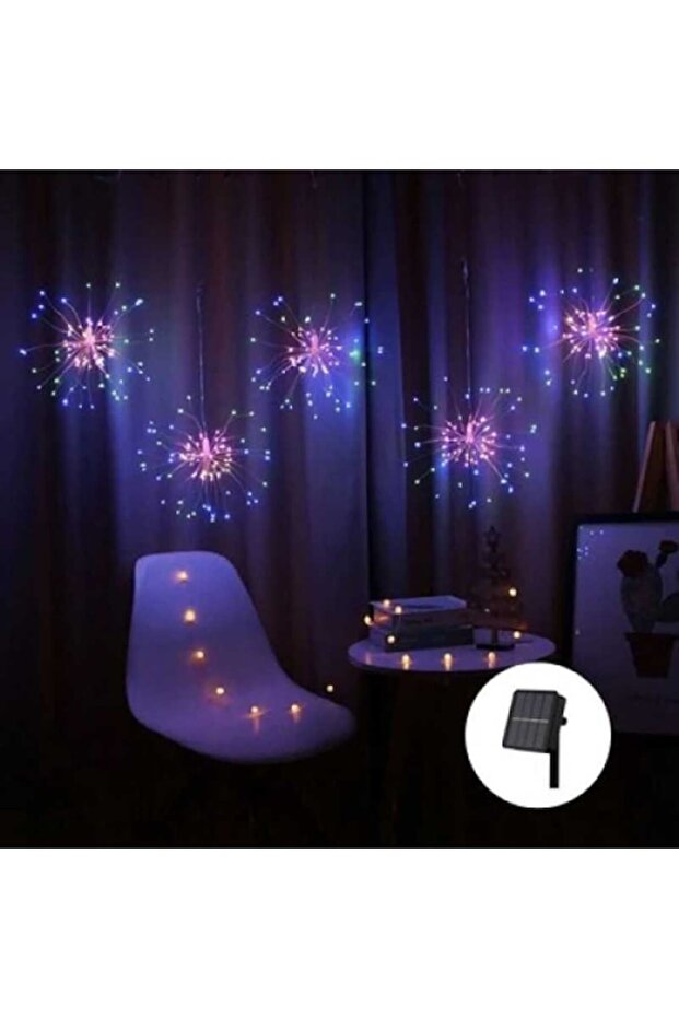 EDAR Christmas Lights, 500 LEDs, 5 Firework Decoration Types, Solar ...