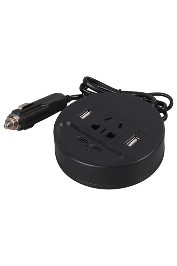 Olesson 1667 Dc 12-24V 150W Auto Car Power Inverter Dual Type-C to Dual ...