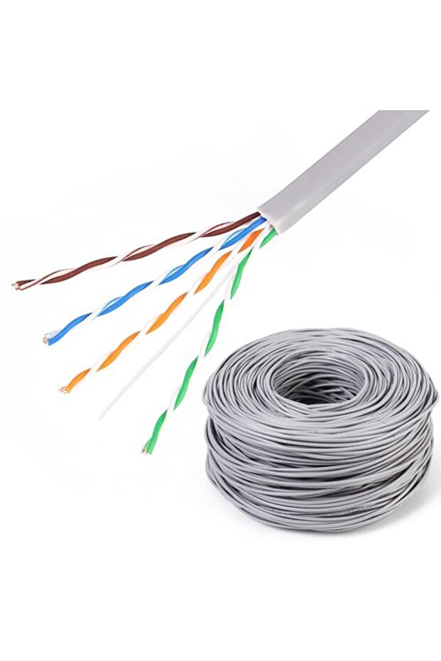 Rovision CAT6 UTP Cable 100m Roll, 0.5mm CCA- Trendyol