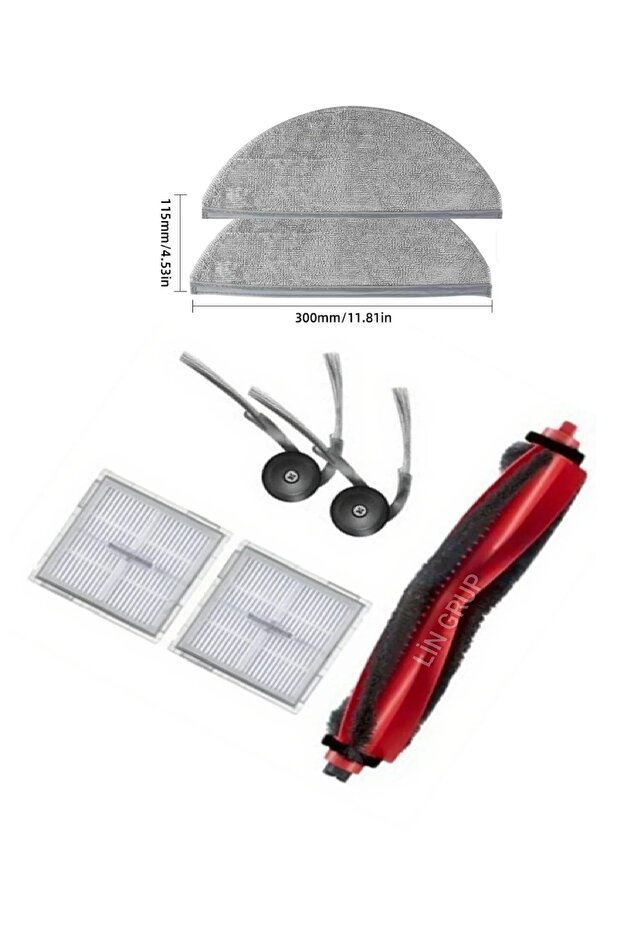 LİN GRUP Roborock Q8 Max Pro Rra1Tal Model Compatible Spare Parts Kit ...