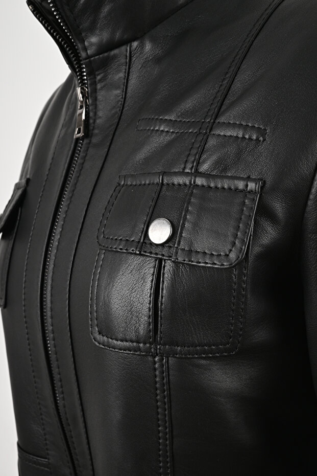 ALİN Yara Women's Black Belted Genuine Leather Jacket - You Can View ...