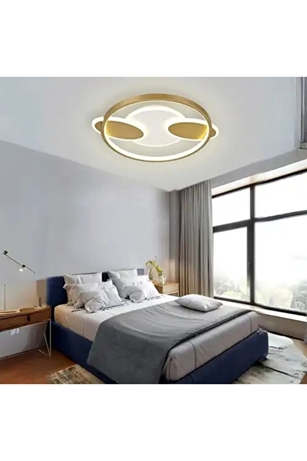 LED CONCEPT Smart LED chandelier with remote control and three types of ...