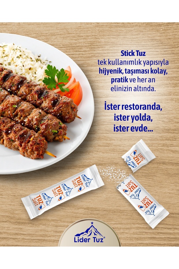 lider tuz (stick tuz salt) 1 KG (800) ADET Tek kullanımlık - Fiyatı ...