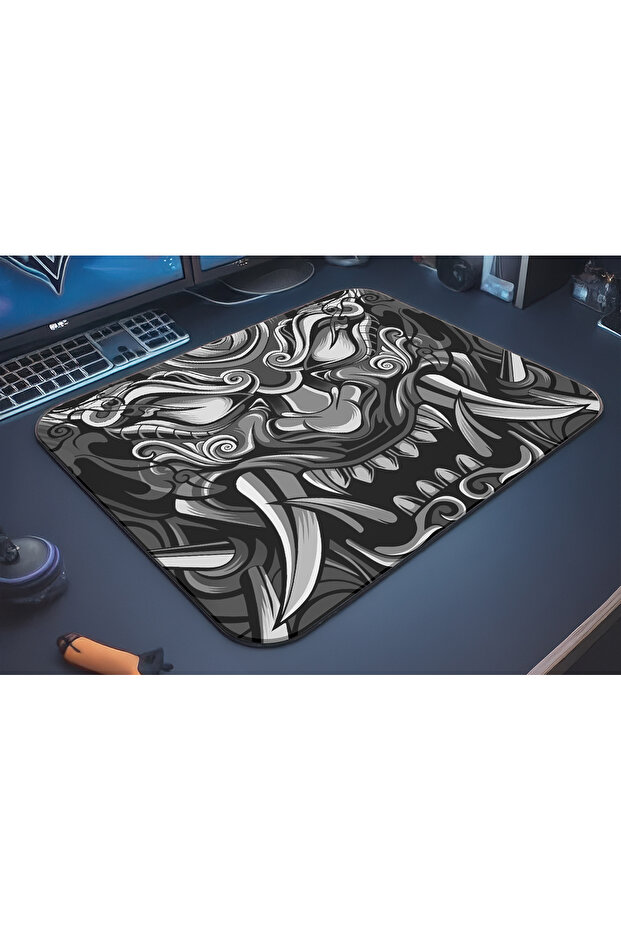 urzuva Infernal Oni Gaming Oyuncu XL Mouse Pad Kaydırmaz Dikişli ...