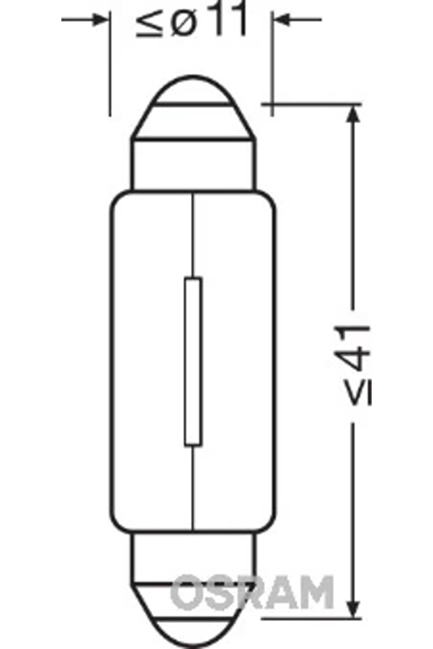 Osram HYUNDAI STARIA body interior light bulb (US4) 2021-2025 6413 ...