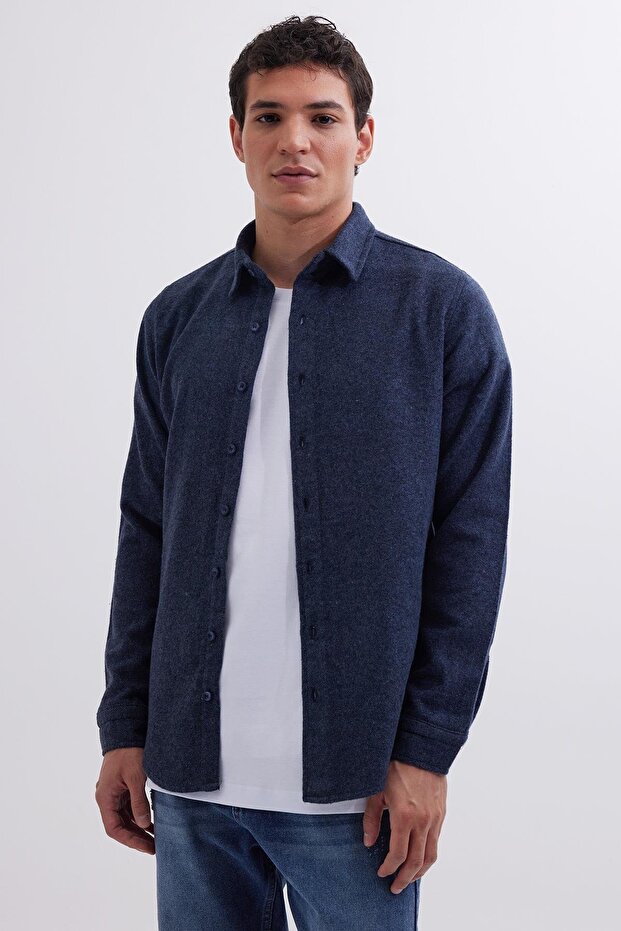 Tudors Men's Slim Fit Slim-Fitting Long-Sleeved Solid Winter Lumberjack ...