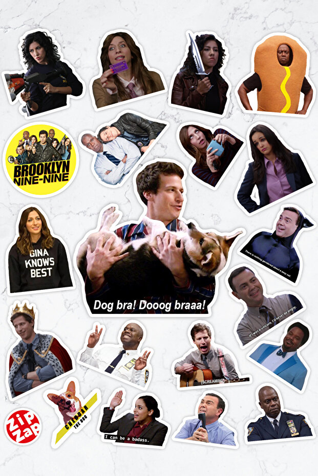 ZipZap B99 Brooklyn Nine Nine Phone Laptop Bullet Journal Adhesive Foil ...