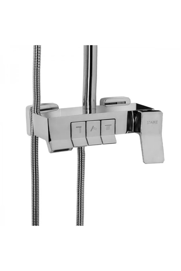 KORMAN TECHNIK Shower Column with Adjustable Showerhead and Rainfall ...