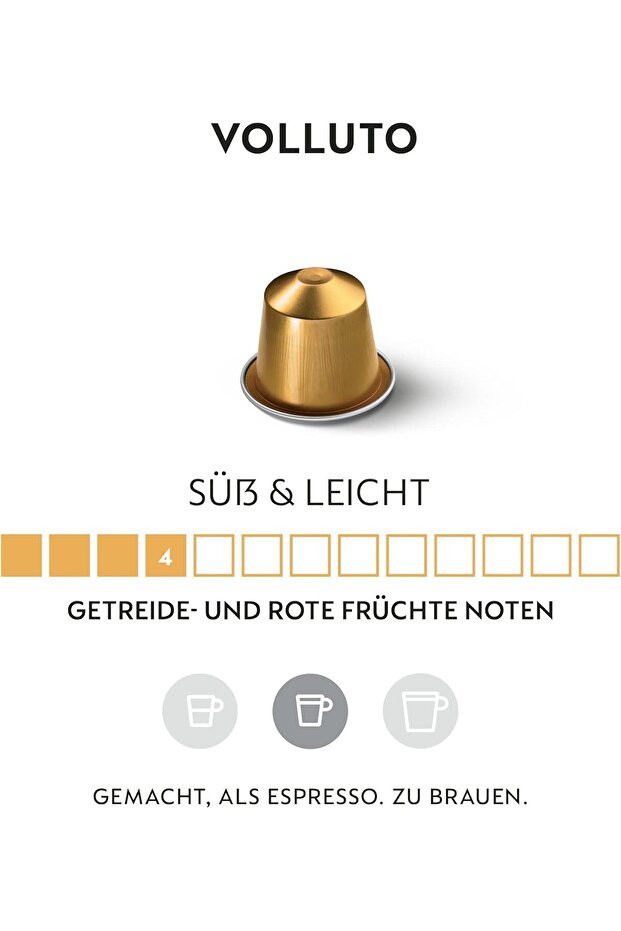 Nespresso Volutto Original Line Capsules Pack of 10 (100 Capsules ...