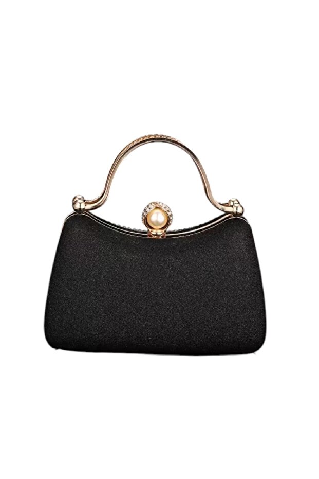 Famels Stone Detailed Evening Dress Bag with Armrests and Chain ...