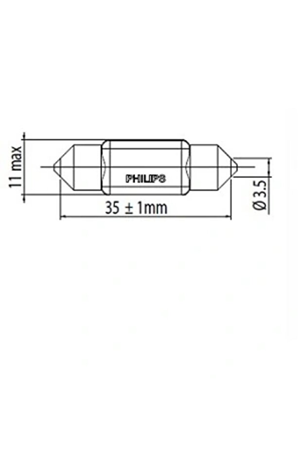 Philips License plate light bulb FORD FIESTA Van/Saloon 1991-1996 ...