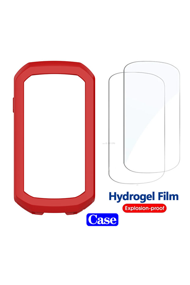 Choice for Garmin Edge 1050 Package 2 Silicone Case & Hydrogel Film for ...