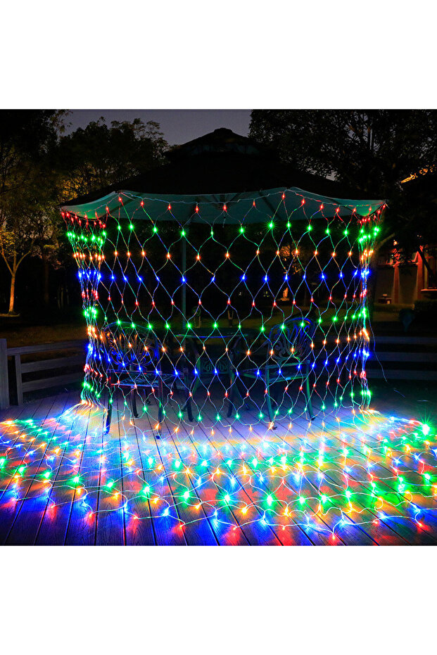 Choice 3X2m-192LED-EU Multicolour 3x3m 320led EU 220V Curtain Light LED ...