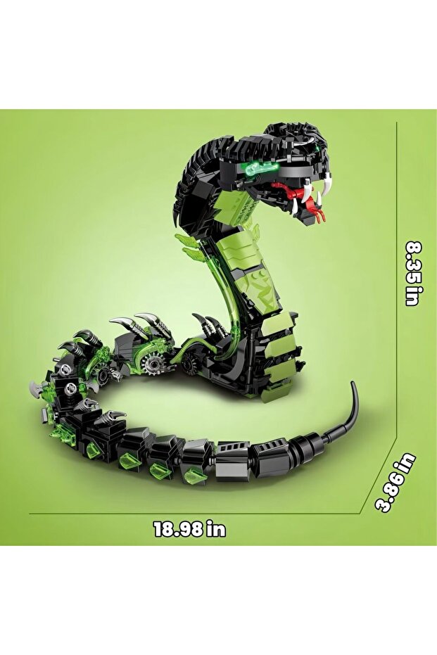 Choice Mechanical Snake 2025 Mechanical Snake Building Blocks Sets ...