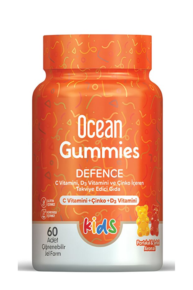 Ocean Gummies Defense 60 Chewable Form + Gummies Multivitamin Kids 60 ...