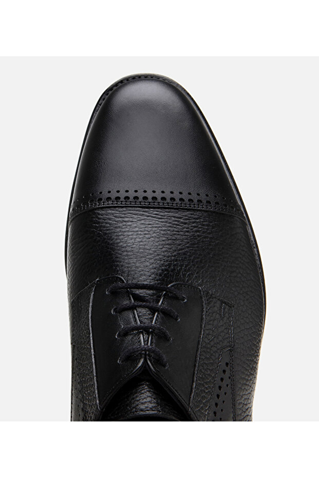 Hotiç Men's Leather Black Classic Shoes- Trendyol
