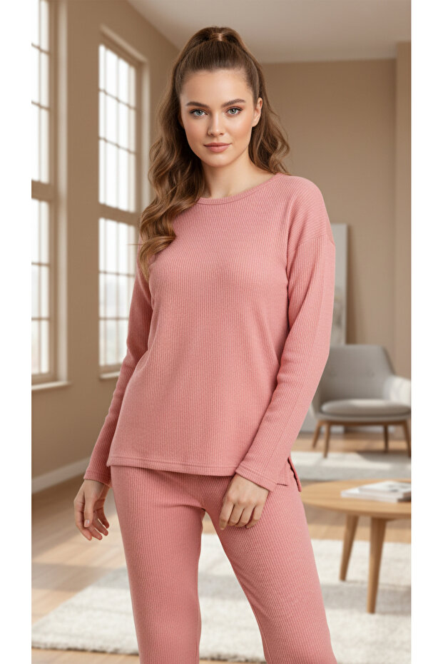 trendlina Πλεκτά Καμισόλα Διπλό Σετ- Trendyol