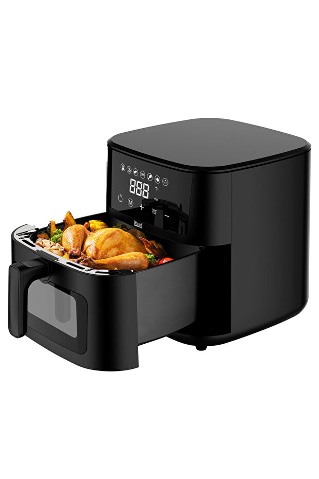 iHunt Friteuza cu aer cald Bro Air Fryer Ultra 4.2L, 1200W, Timer 60 ...