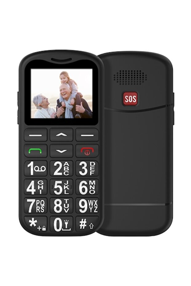 wirsen Telefon mobil pentru seniori, Dual SIM, buton SOS, 2G, Bluetooth ...
