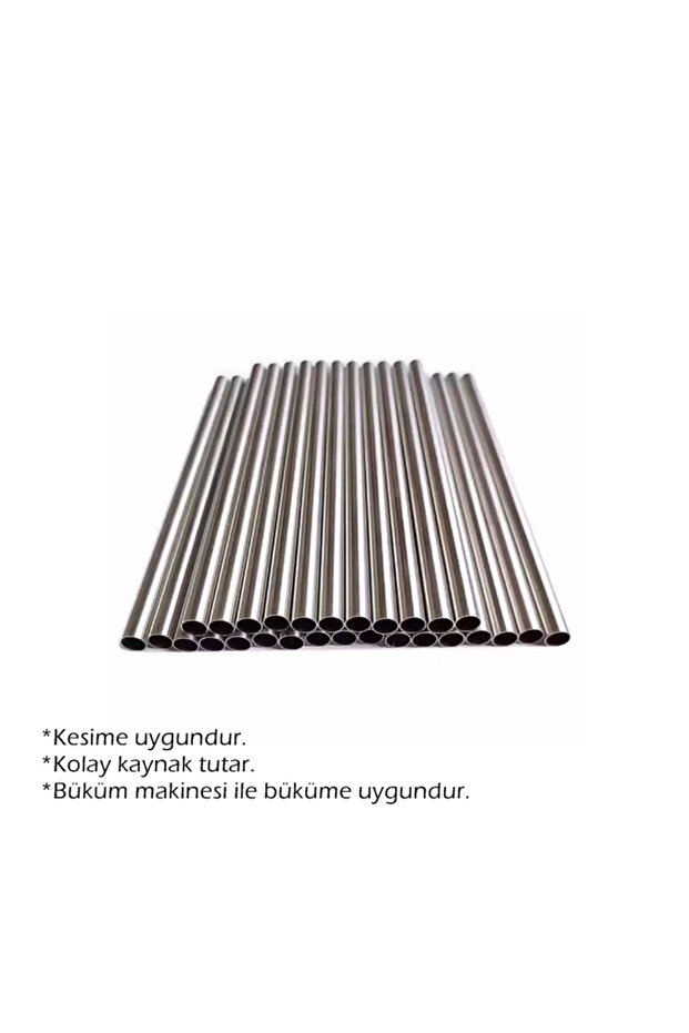 abcpaslanmaz Paslanmaz Çelik 304 Kalite Boru 25 X 2 Mm (1 METRE ...