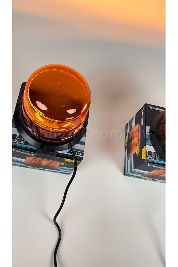 AHMET OTOMOTİV DÖNER FLASLI TEPE İKAZ LAMBA LEDLİ YANAR MIKNATISLI ...