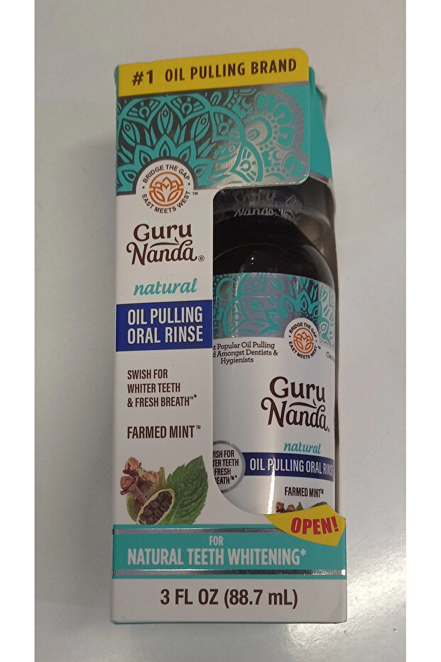 GURU Nanda Naturel Oıl Pullıng Oral Rınse Farmed Mınt Ağız Gargarası 88 ...