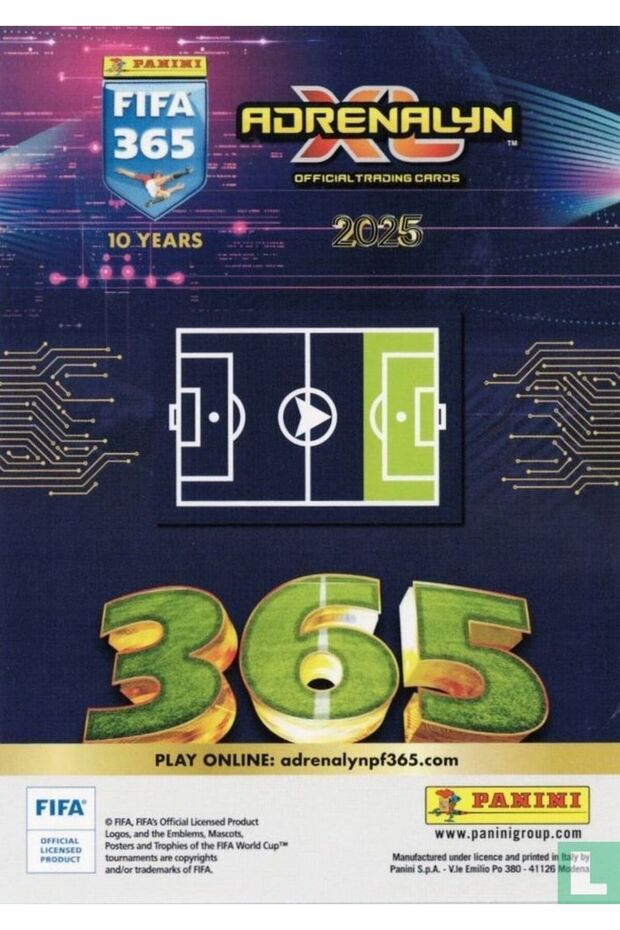 hediyecik Panini Fifa 365 2025 Limited Edition XXL Football Player Card ...