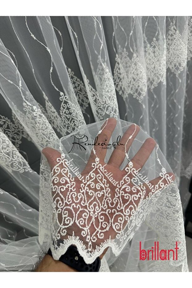 Brillant Tül Perde Marco Desen Marka Sim Brode İşlemez - Fiyatı, Yorumları