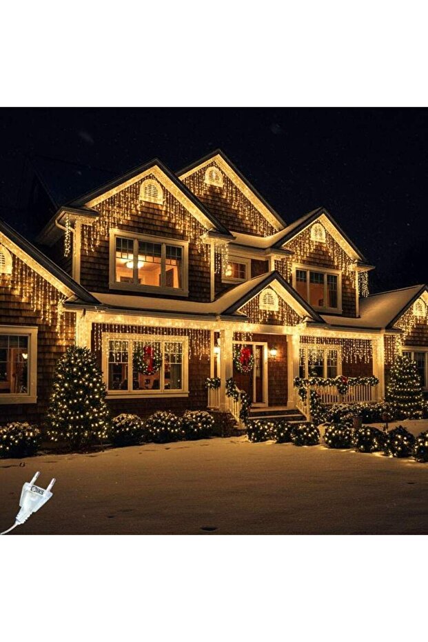 SIKS Equal Flowing String Christmas Installation, 12 m Long x 1 m High ...