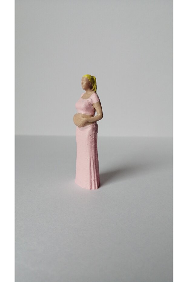 3deepdesign 3D Baskı Minyatür 6Cm Hamile Anne Figürü-Teraryum Diorama Maket İnsan Figürleri ve ...